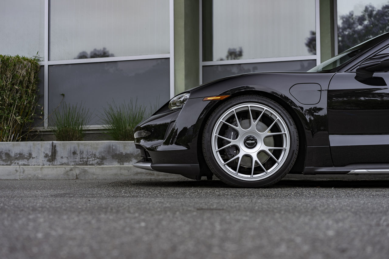 2022 Porsche Taycan - Rotiform TUF - Silver | Wheel Pros