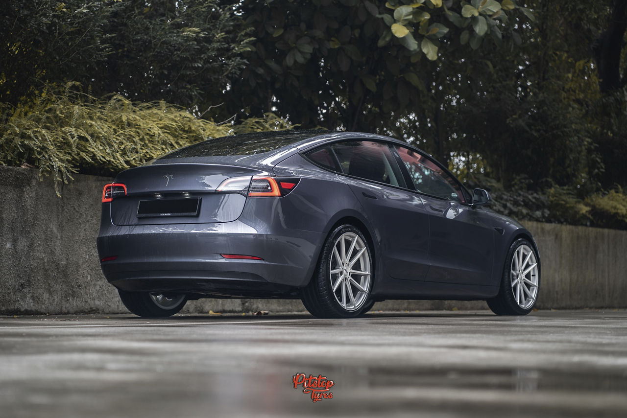 2018 Tesla Model 3 - TSW BATHURST - Silver | Wheel Pros