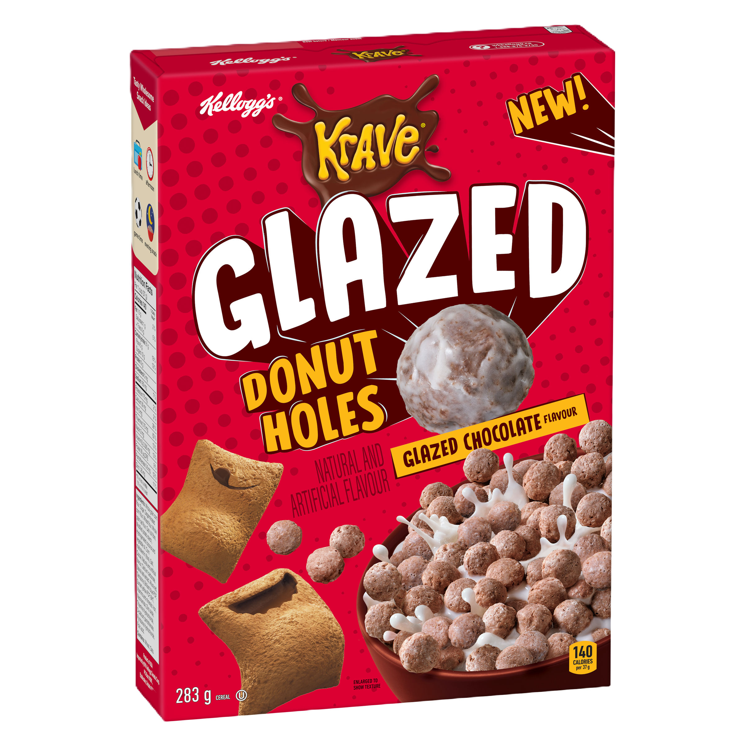 Cereal Krave 3 New Glazed Donut Hole Cereals Krave Chocolate,