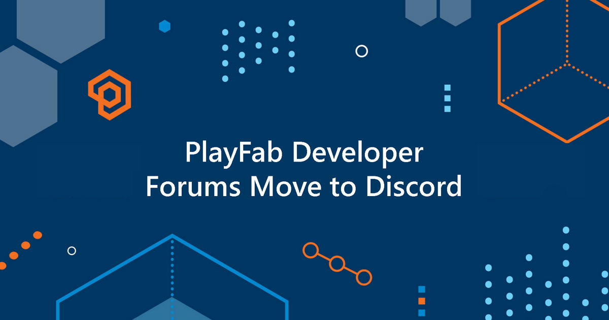 PlayFab Dev Forums Move to Discord
